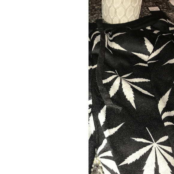 Pants & Jumpsuits | Last Marijuana Print Clothes Marijuana Sweat Pant ...